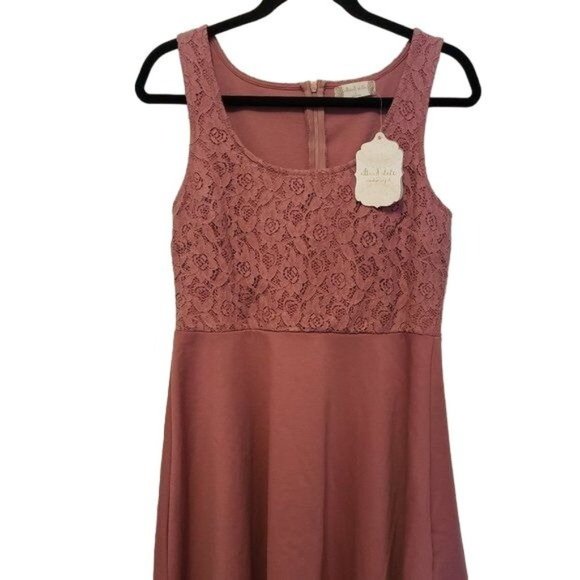 Altar'd State | Dresses | Nwt Altard State Rose Pink With Lace Top Size ...
